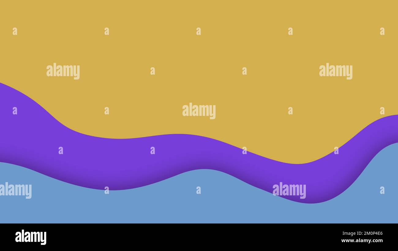 Abstract wave line conceptual background, minimalistic retro shapes ...