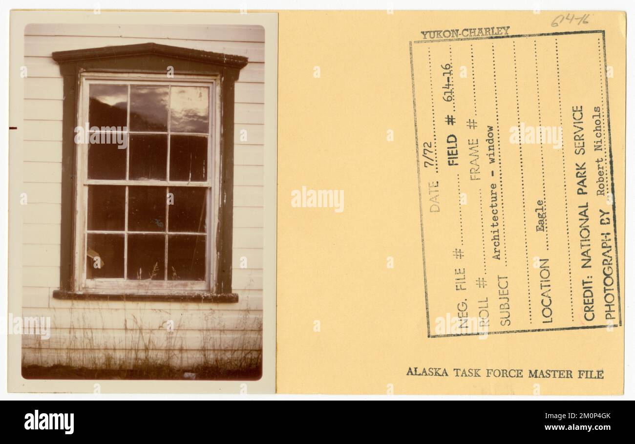 Architecture - window. Alaska Task Force Photographs Stock Photo - Alamy