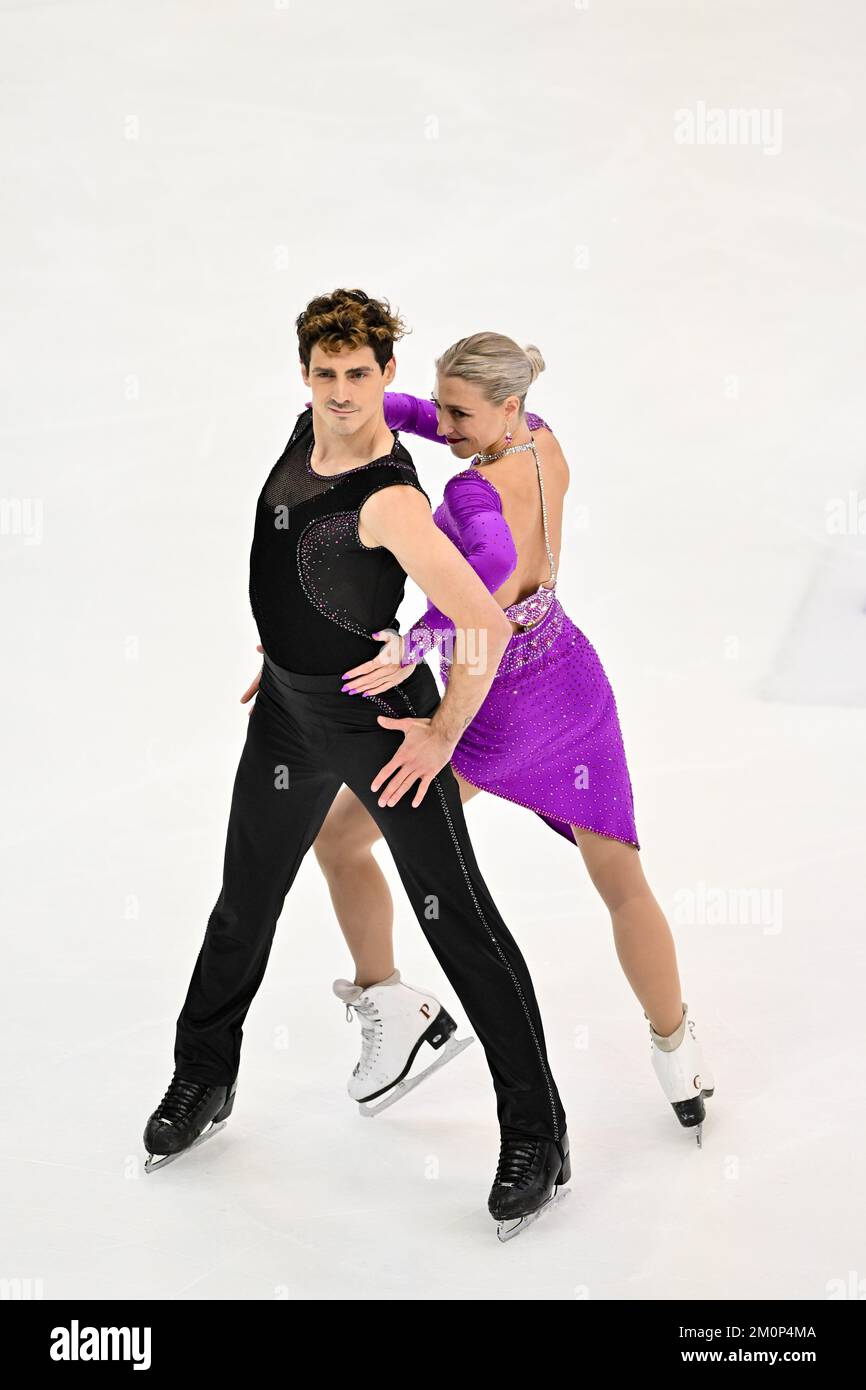 Piper GILLES & Paul POIRIER (CAN), during Senior Ice Dance Practice, at ...
