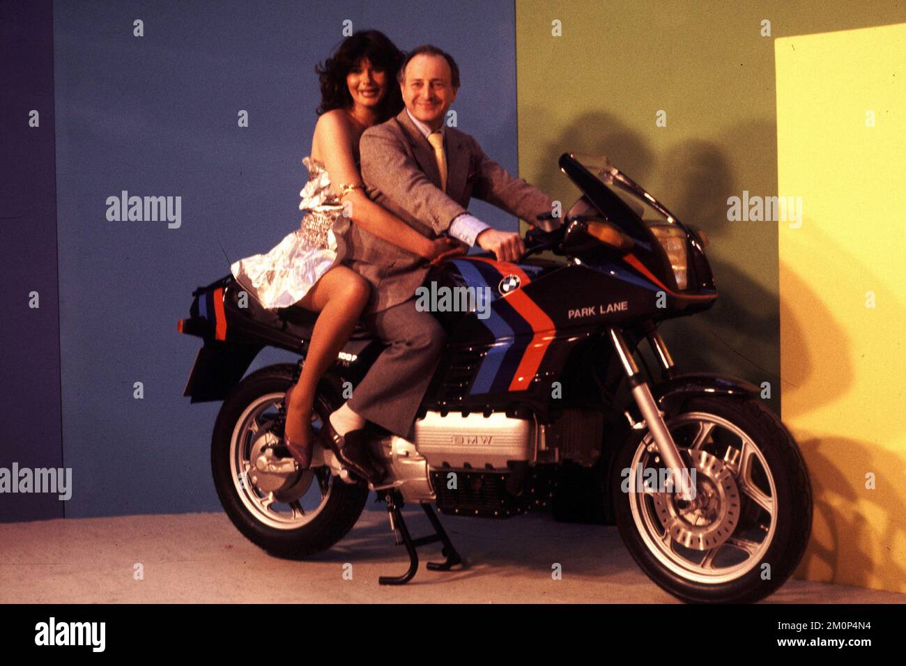 David Jacobs, disc jockey, at the 1985 photo fair in London Stock Photo ...