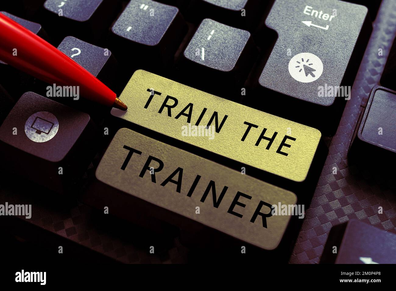 Sign displaying Train The Trainer. Concept meaning identified to teach ...