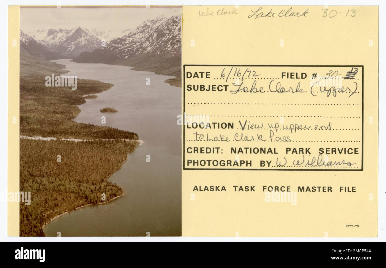 Lake Clark (upper). Alaska Task Force Photographs Stock Photo - Alamy