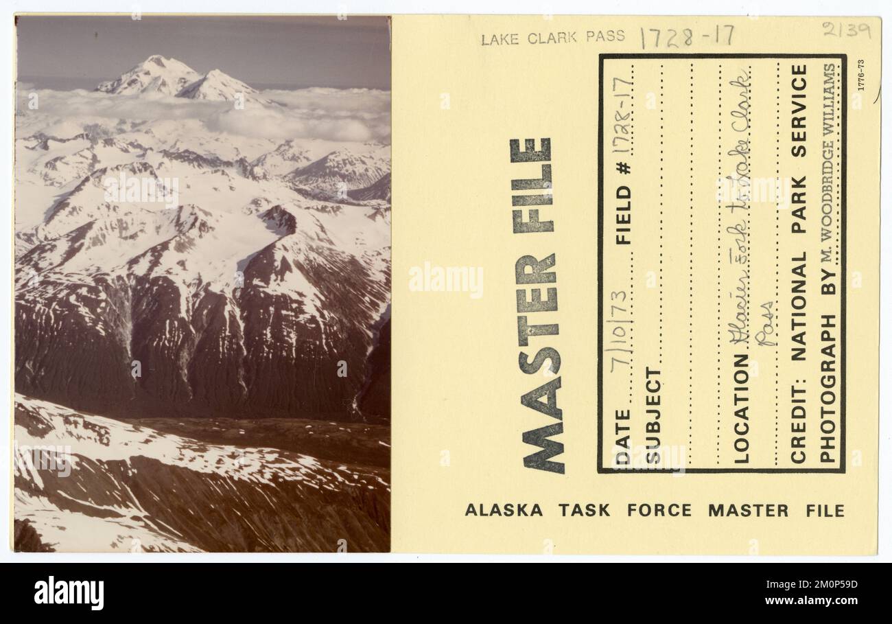 Glacier Fork to Lake Clark Pass. Alaska Task Force Photographs Stock ...