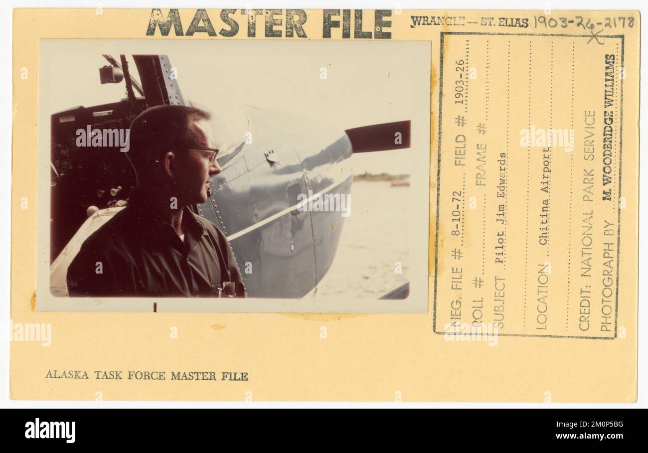 Pilot Jim Edwards. Alaska Task Force Photographs Stock Photo - Alamy