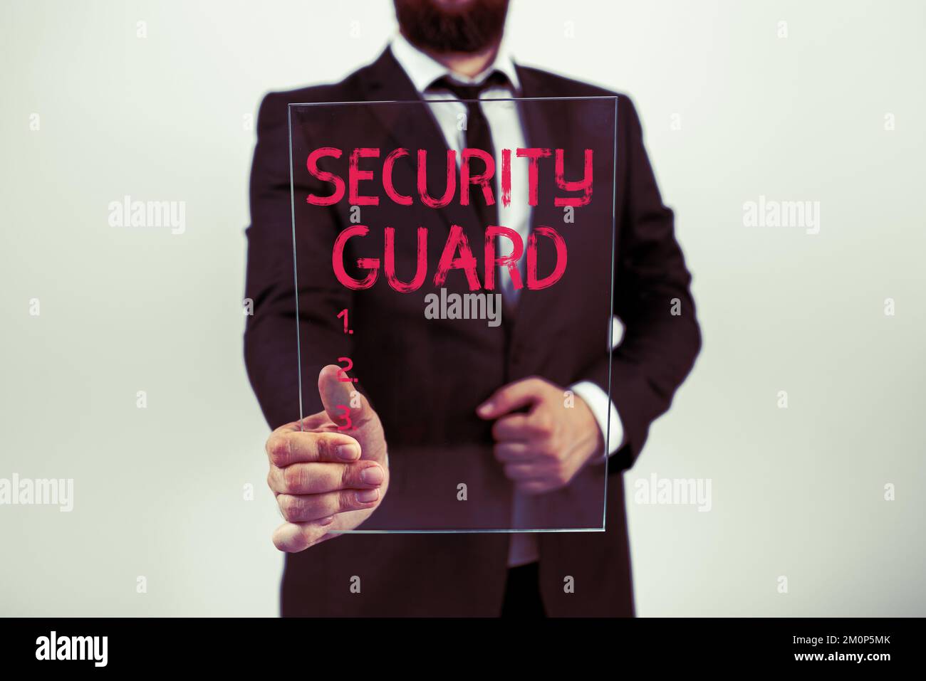 Handwriting text Security Guard. Word for tools used to manage multiple ...