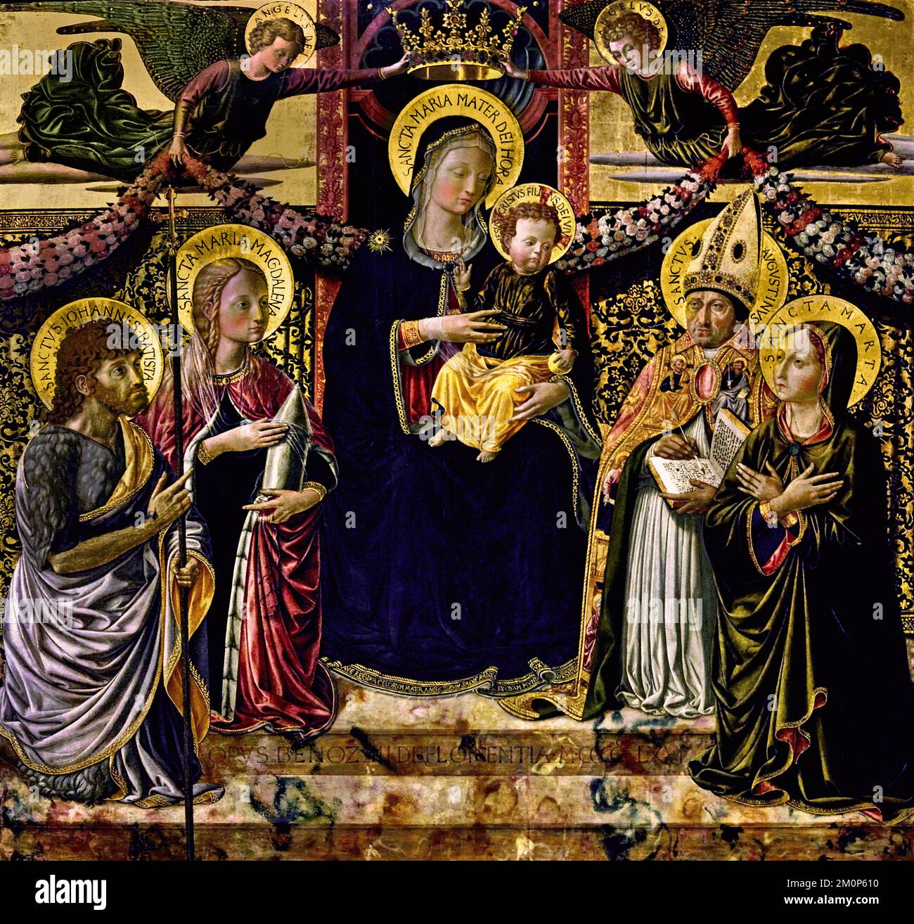 Madonna and Child, Mary and Christ, by Benozzo Gozzoli 1422-1497 Museo ...