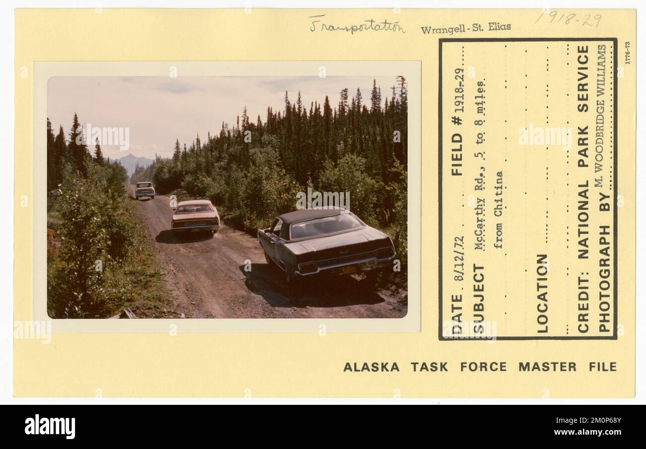 McCarthy Road, 5 to 8 miles from Chitina. Alaska Task Force Photographs ...