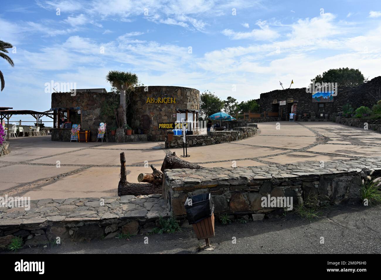 Entrance to the tourist attraction of “Mundo Aborigen “ which presents ...