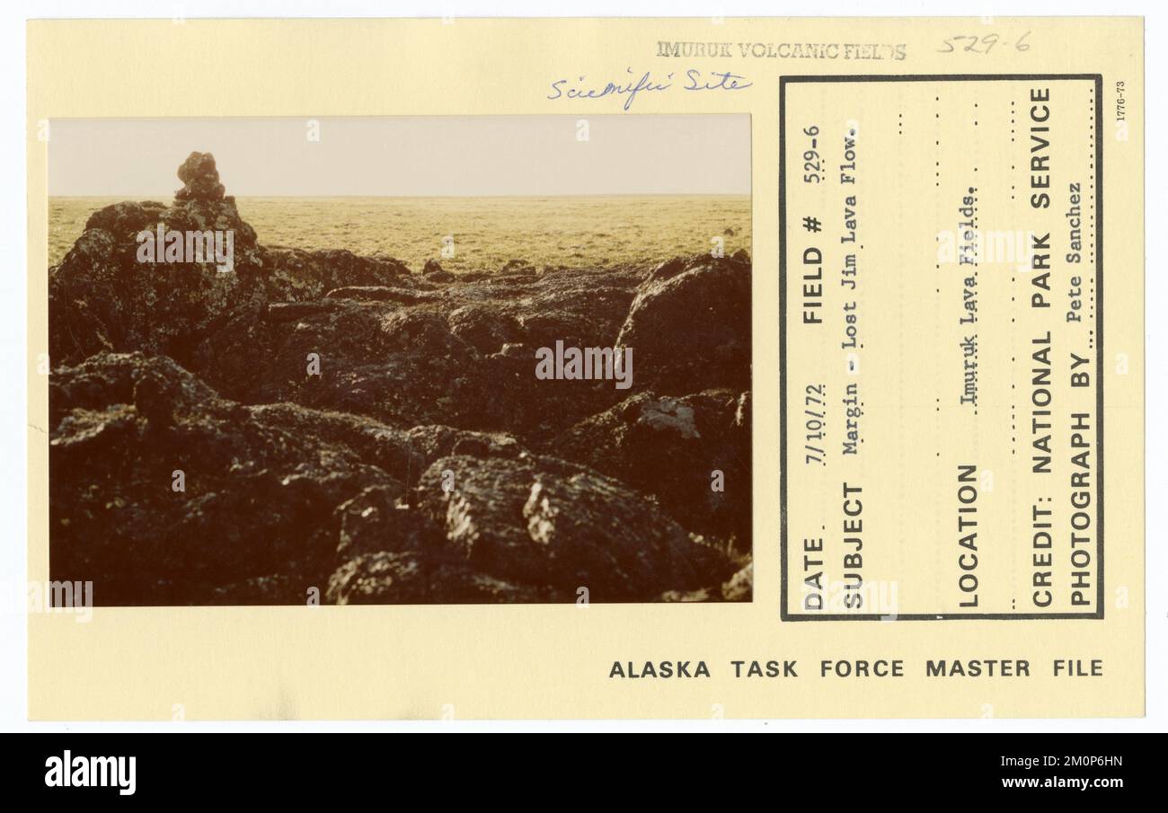 Margin - Lost Jim Lava Flow. Alaska Task Force Photographs Stock Photo ...
