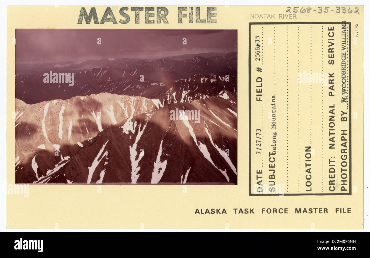 DeLong Mountains. Alaska Task Force Photographs Stock Photo - Alamy