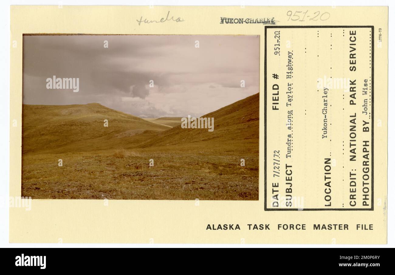 Tundra along Taylor Highway. Alaska Task Force Photographs Stock Photo ...