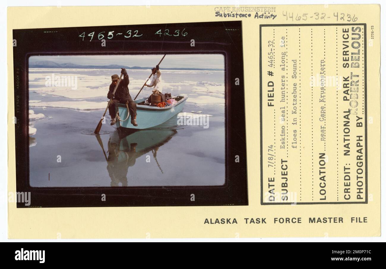 Eskimo seal hunters Cut Out Stock Images & Pictures - Alamy