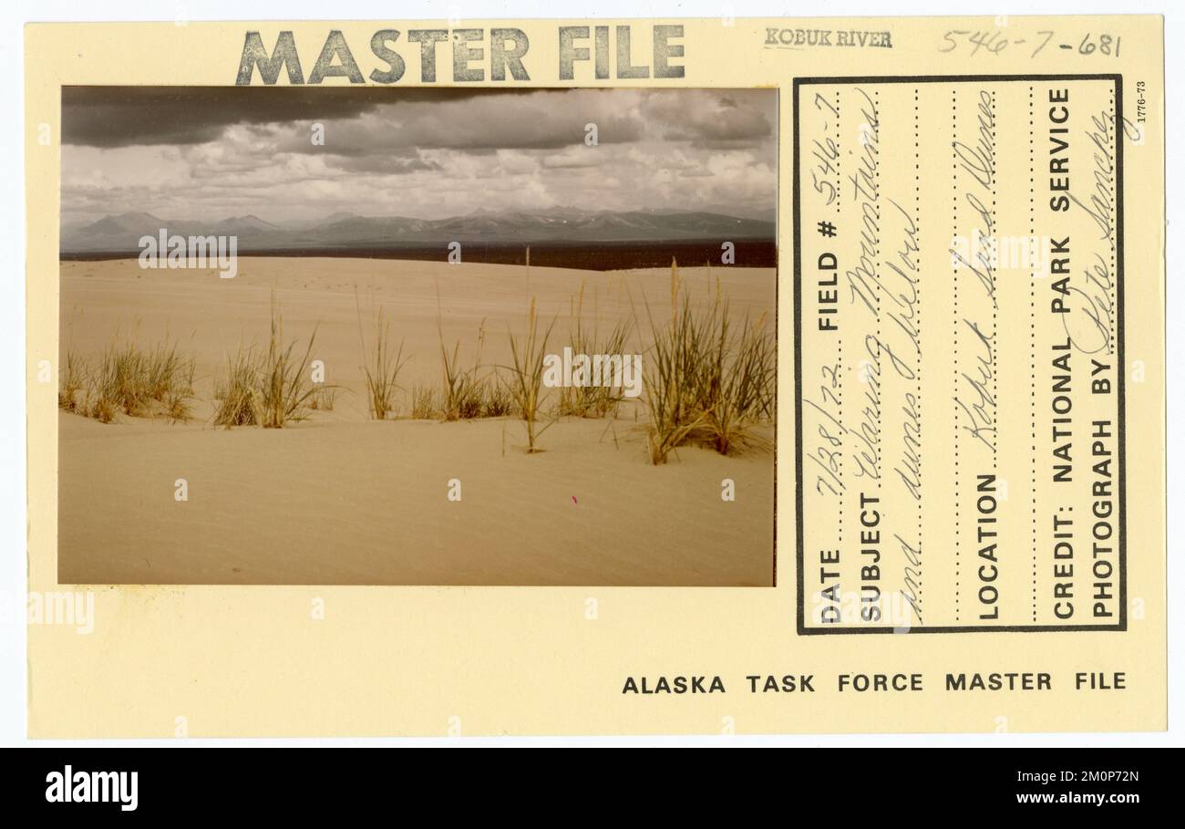 Waring Mountains and dunes below. Alaska Task Force Photographs Stock ...
