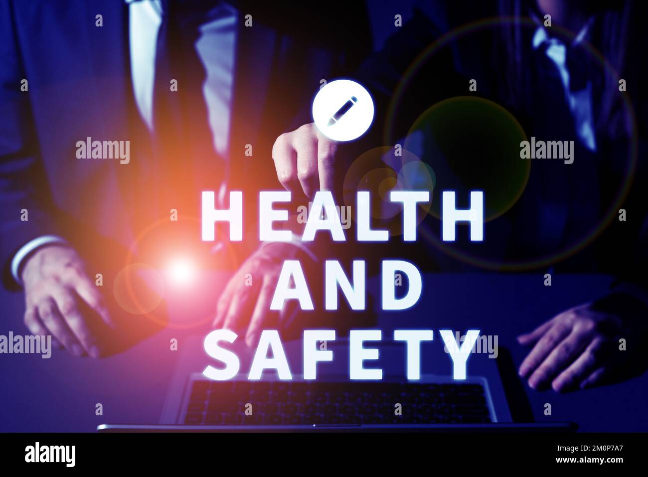 Conceptual display Health And Safety. Business idea Taking the ...