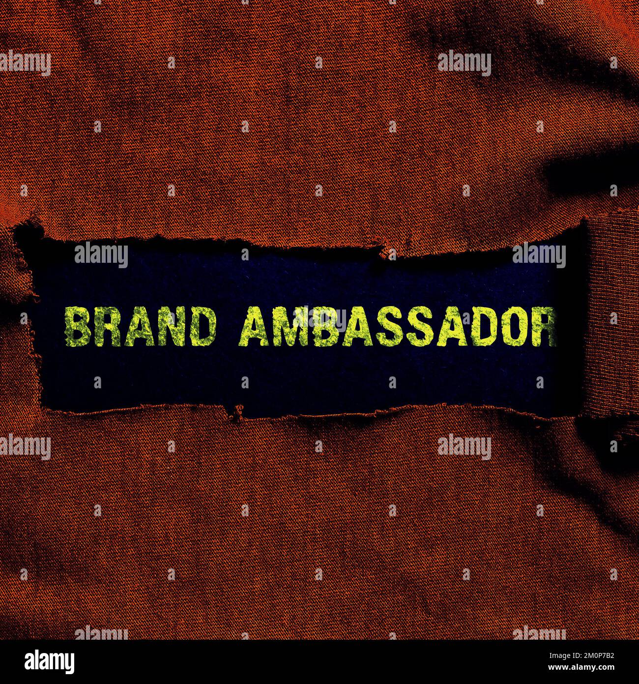 Hand writing sign Brand Ambassador. Business approach agent accredited ...