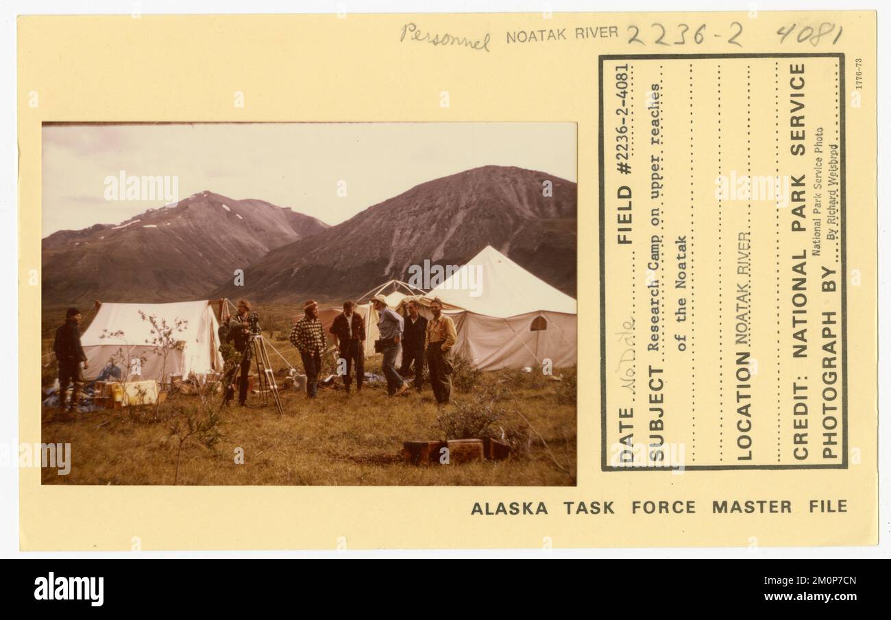 Research camp on upper reaches of the Noatak. Alaska Task Force ...
