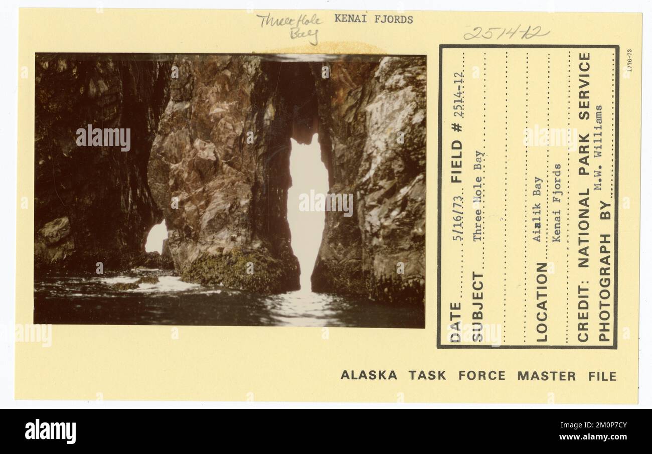 Three Hole Bay. Alaska Task Force Photographs Stock Photo - Alamy