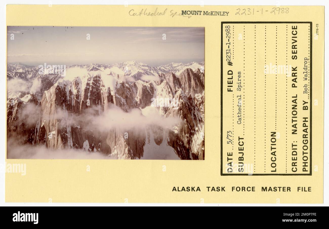 Cathedral Spires. Alaska Task Force Photographs Stock Photo - Alamy