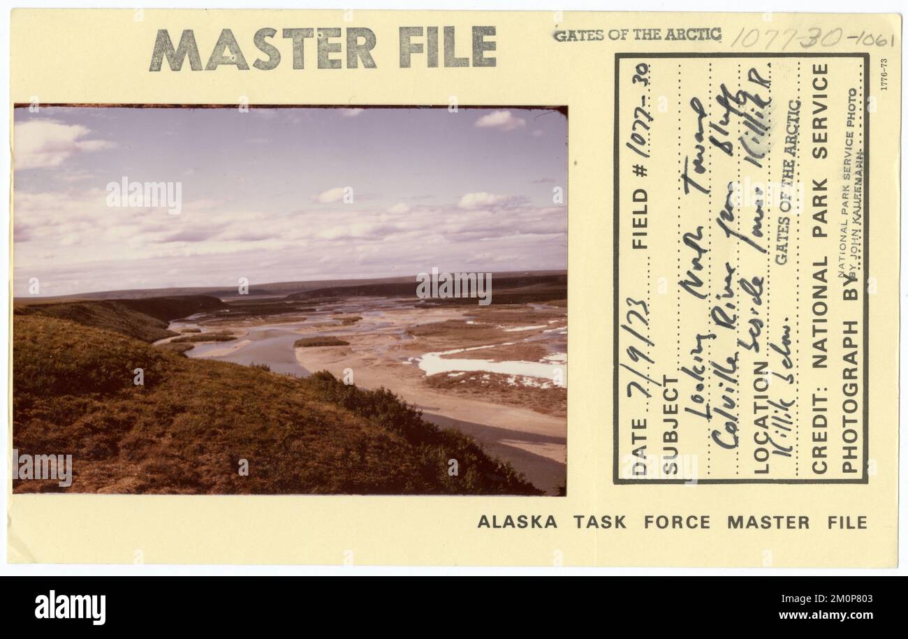 Looking north toward Colville River from Bluff beside lower Killik ...
