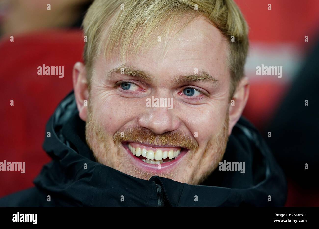Arsenal manager Jonas Eidevall before the UEFA Women's Champions League ...