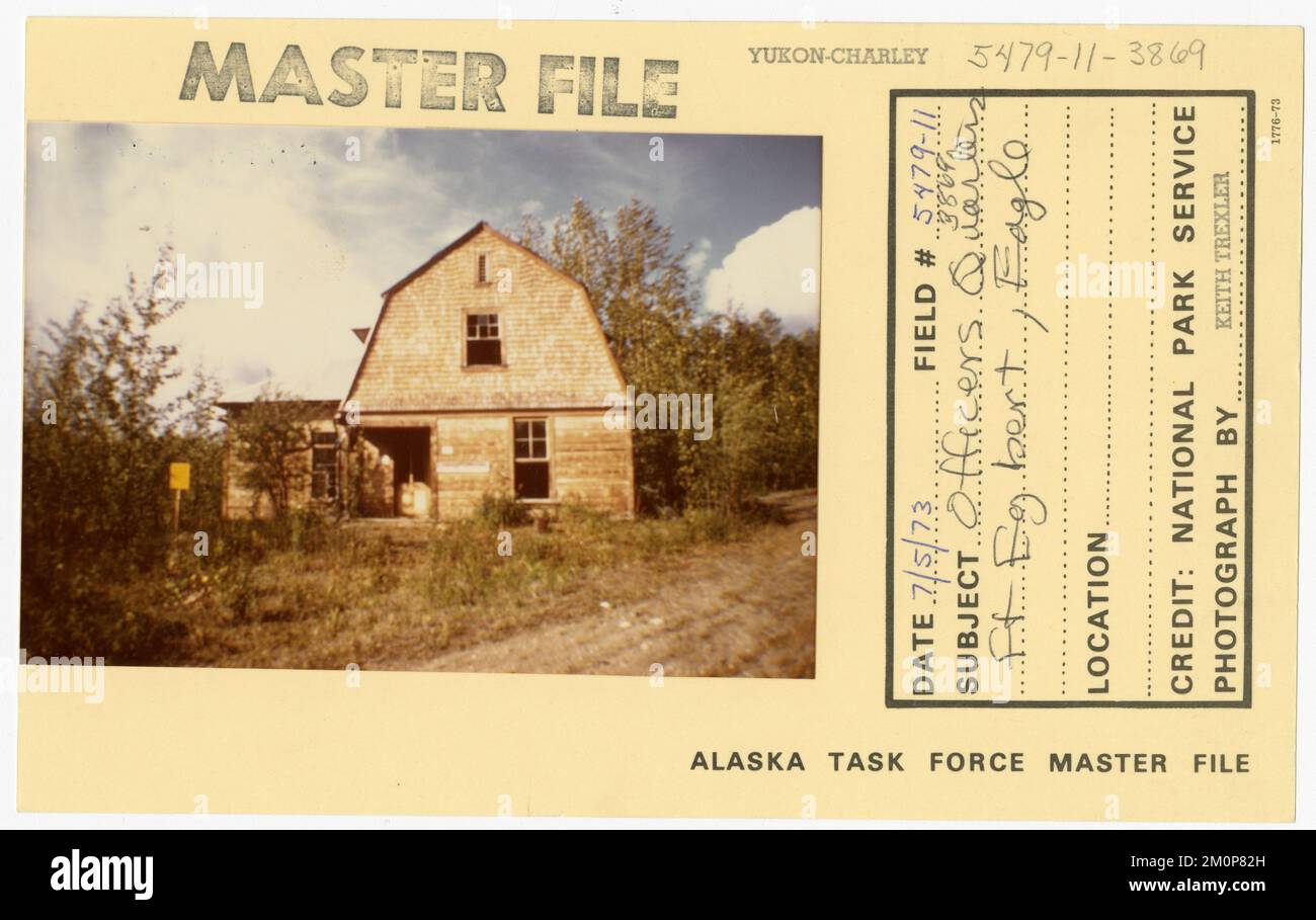 Officers Quarters Fort Egbert, Eagle. Alaska Task Force Photographs ...