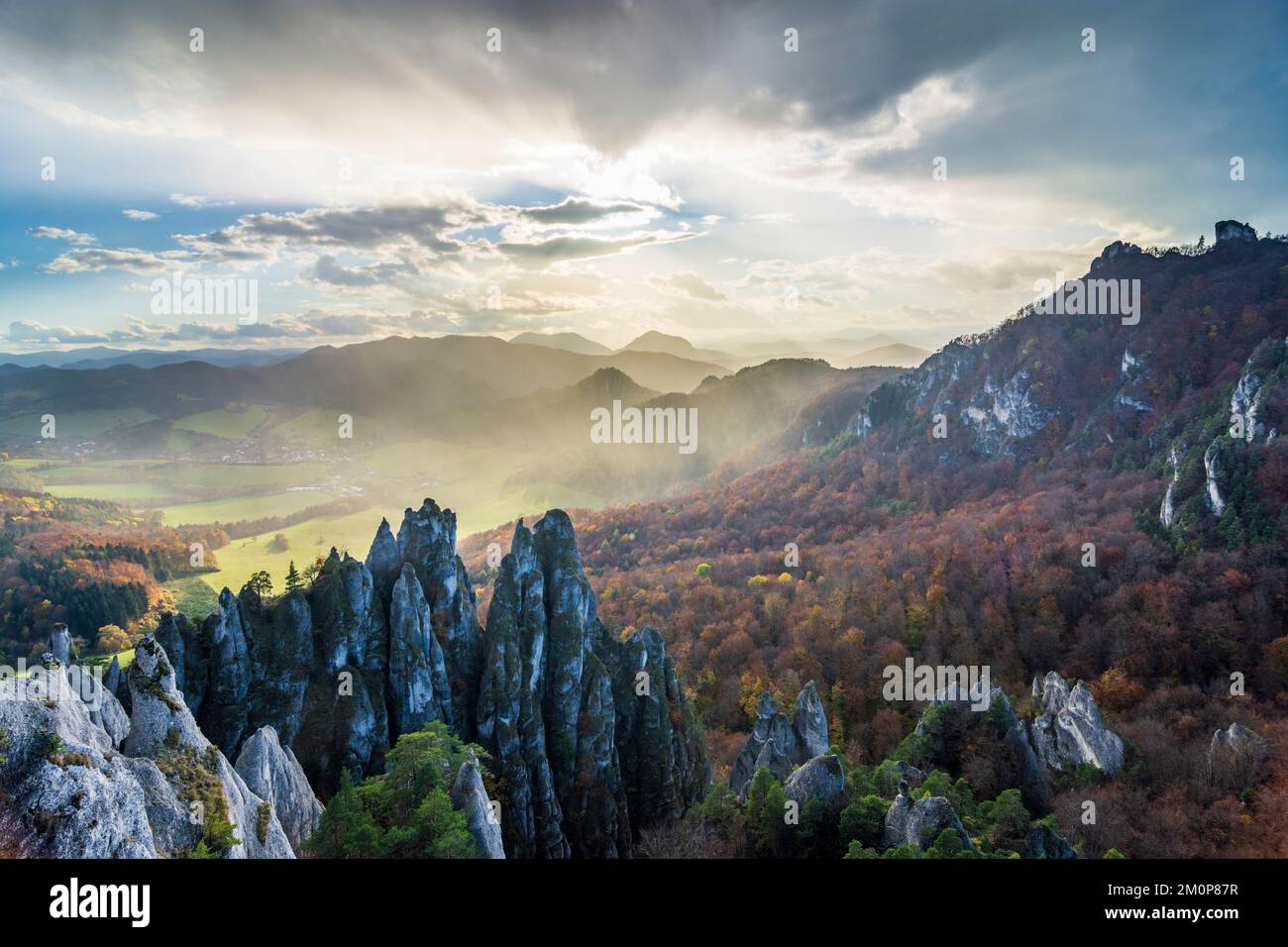 Sulovske skaly (Sulov Rocks): viewpoint at Sulov Rocks, rock, forest ...