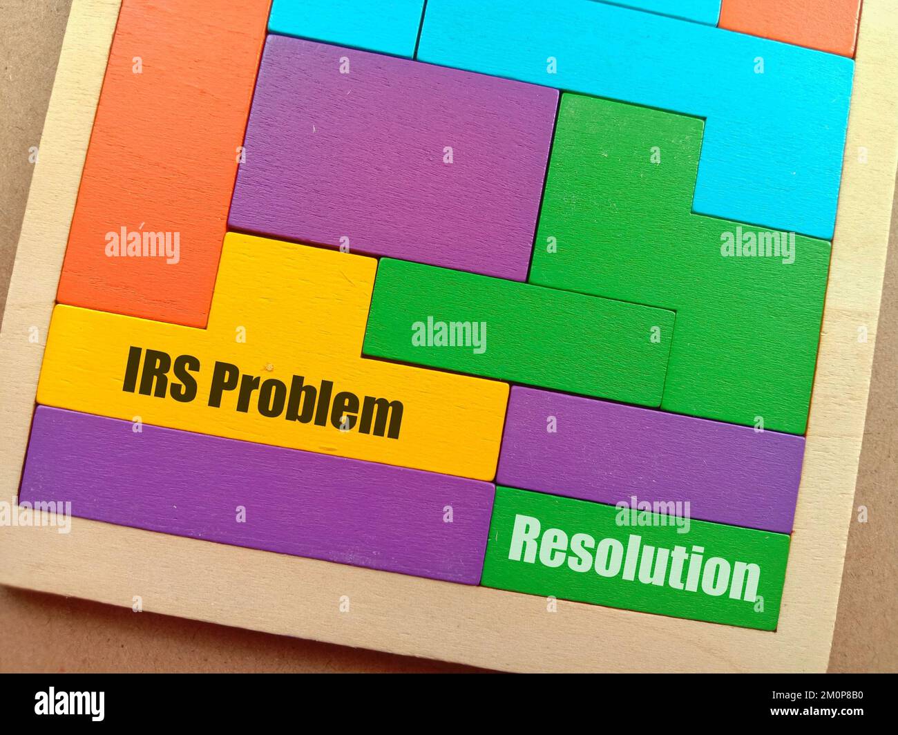 The Business Concept - IRS Problem Resolution Stock Photo - Alamy