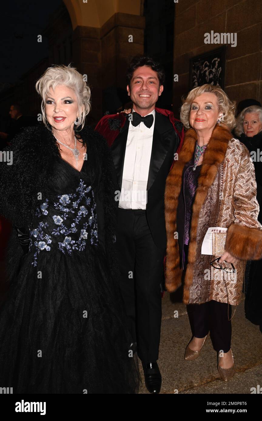 Milan, Italy. 07th Dec, 2022. Milan, Teatro alla Scala. Opening night ...