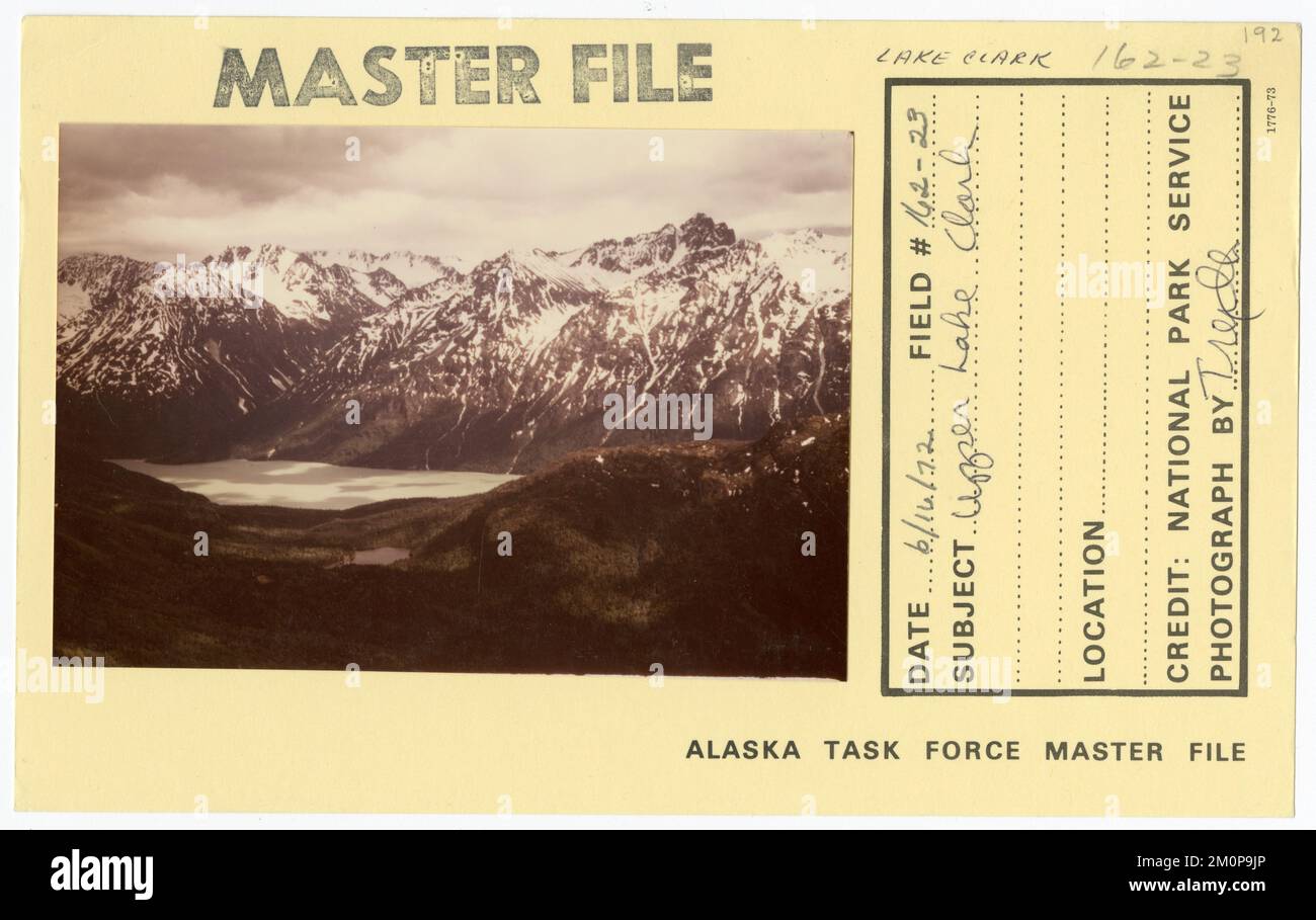 Upper Lake Clark. Alaska Task Force Photographs Stock Photo - Alamy