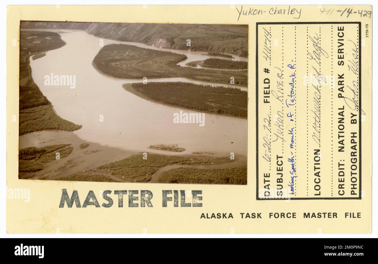 Yukon River looking south - mouth of Tatonduk River. Alaska Task Force ...