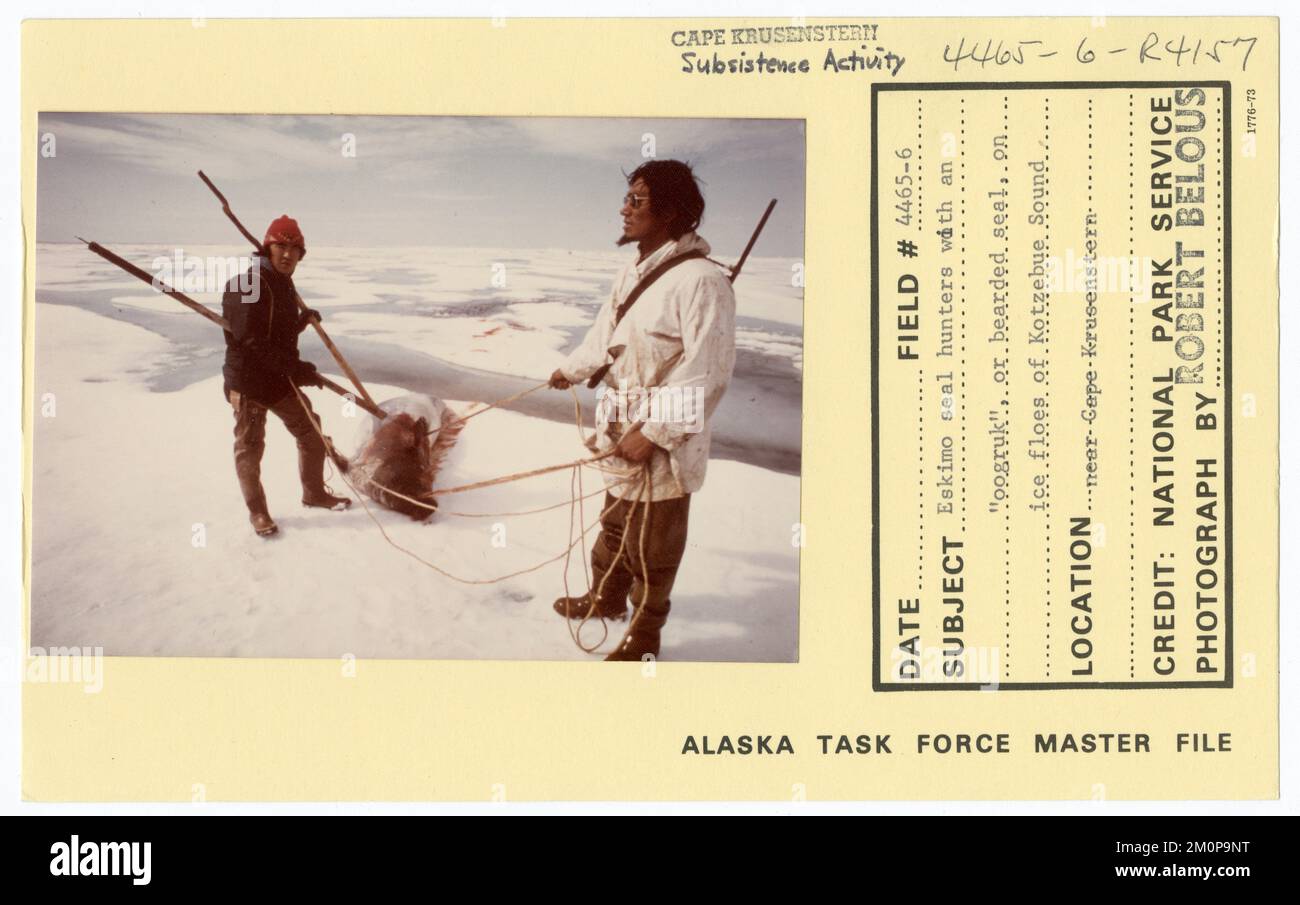 Eskimo seal hunters Cut Out Stock Images & Pictures - Alamy