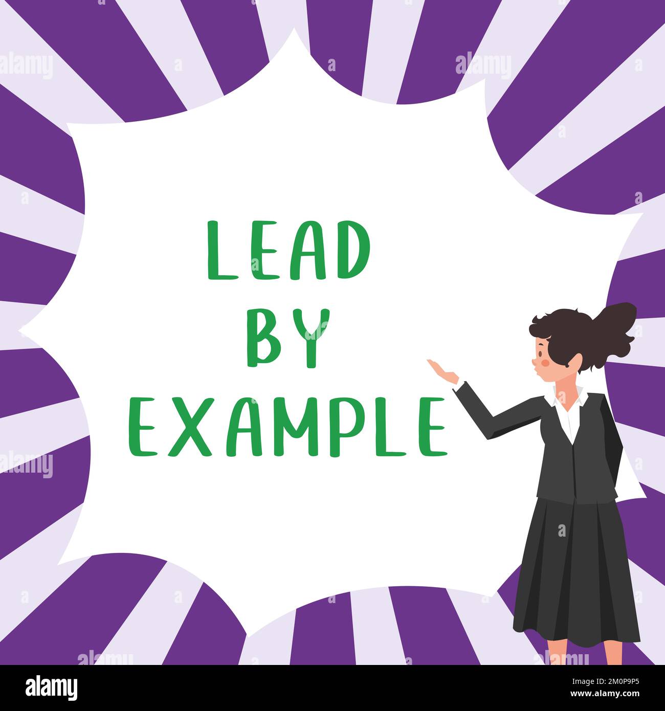 Conceptual display Lead By Example. Business overview Be a mentor ...