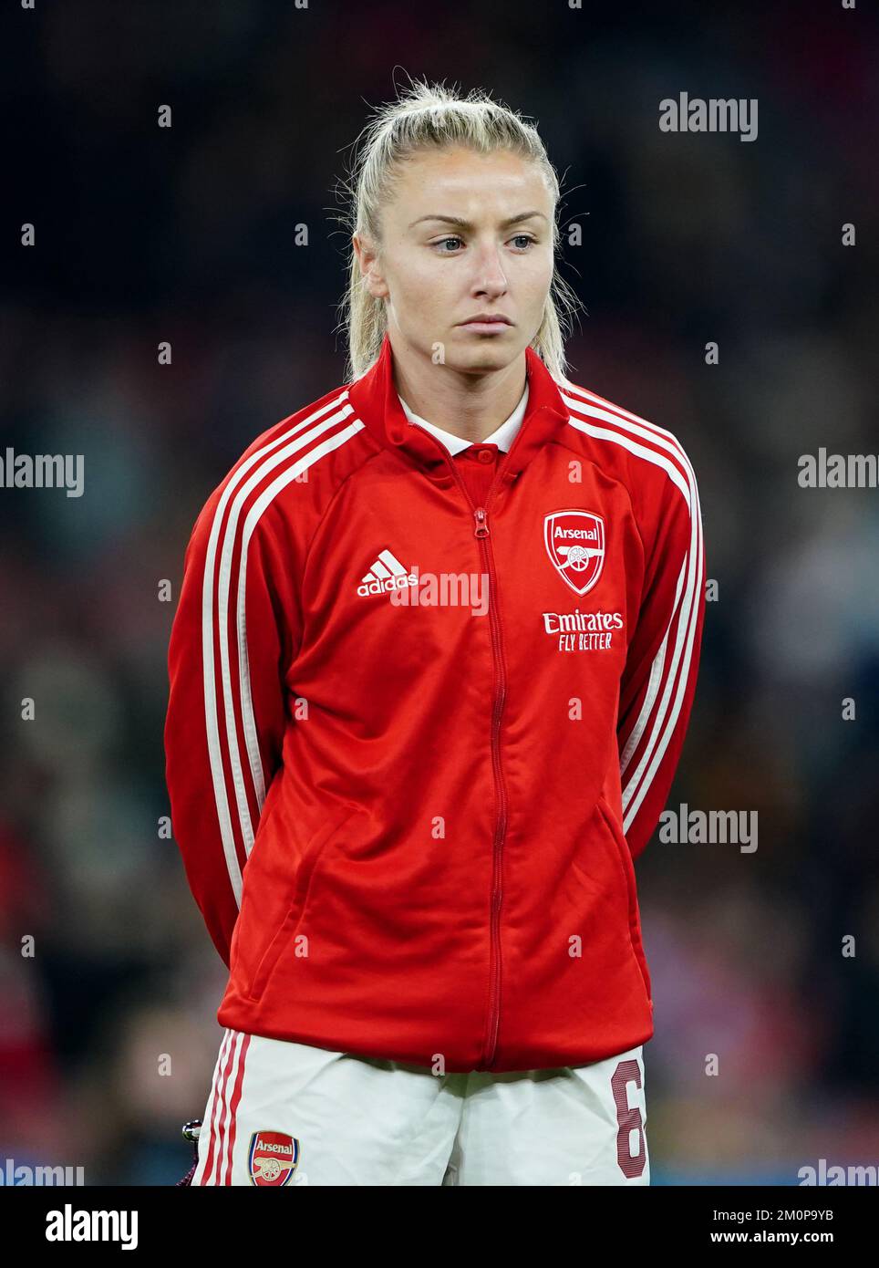 Arsenal's Leah Williamson before the UEFA Women's Champions League ...