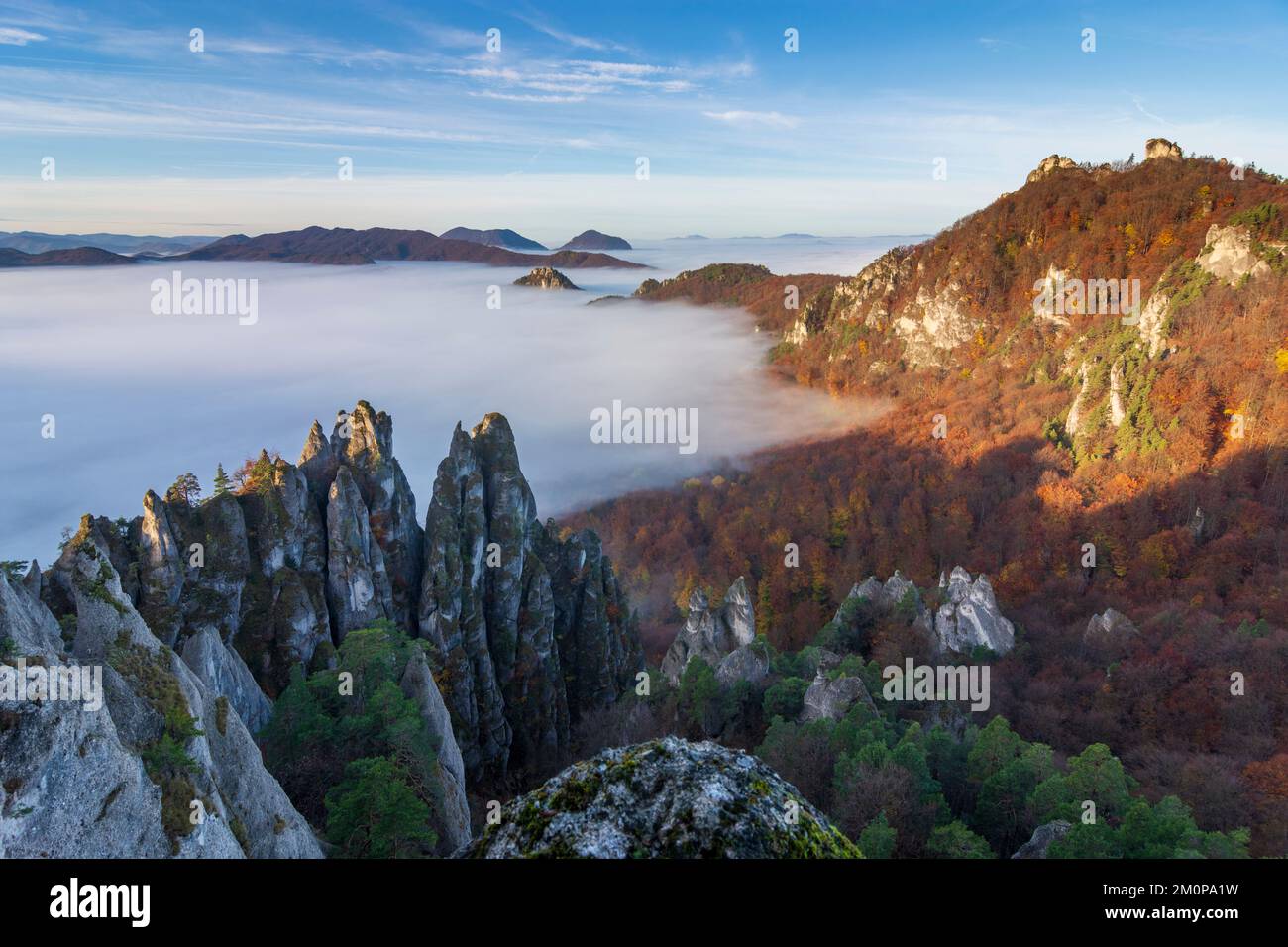 Sulovske skaly (Sulov Rocks): viewpoint at Sulov Rocks, rock, forest ...