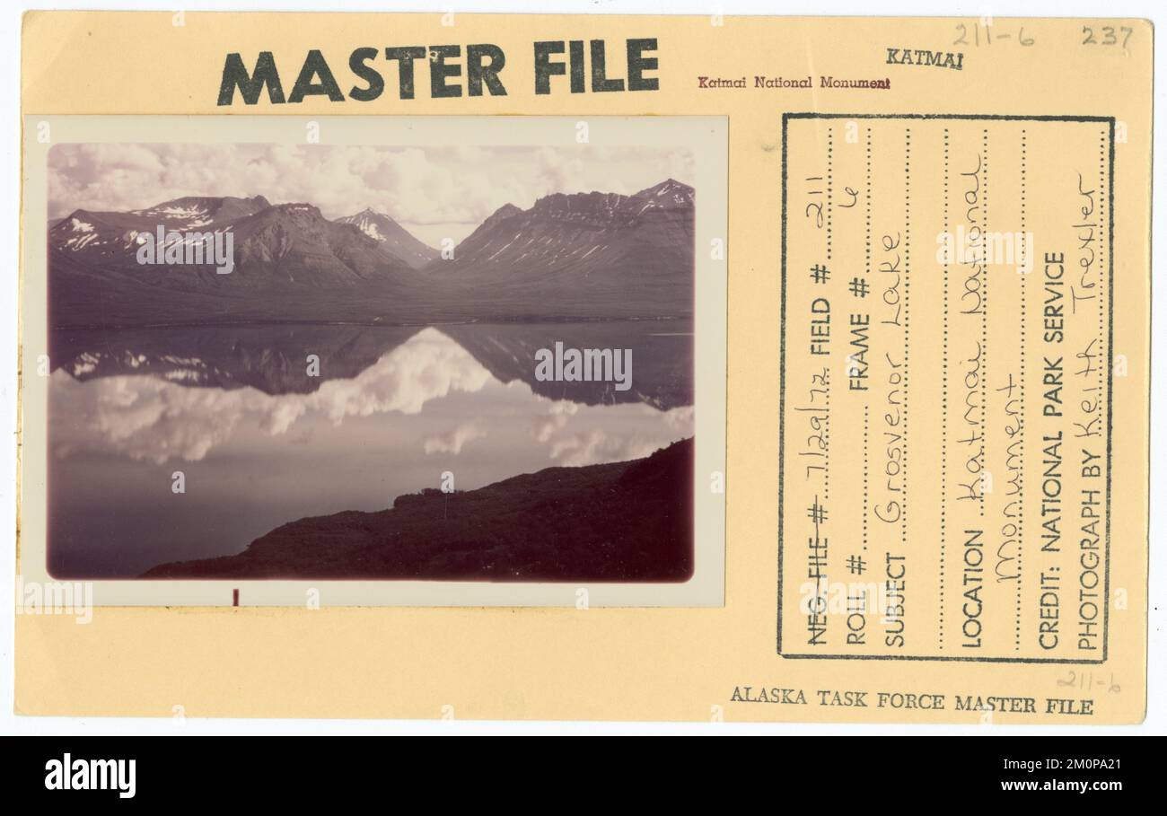 Grosvenor Lake. Alaska Task Force Photographs Stock Photo - Alamy