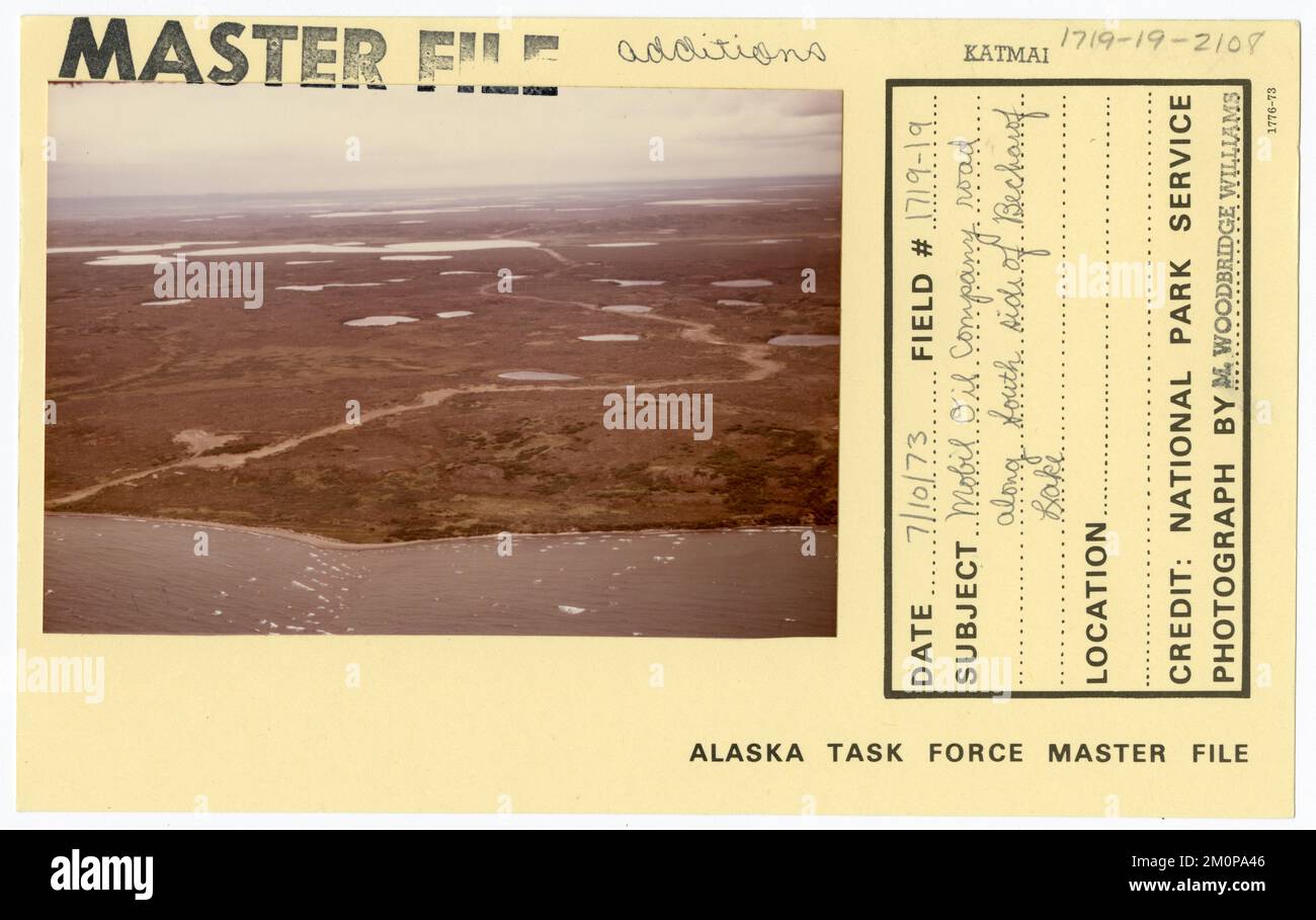 Mobil Oil company road along south side of Becharof Lake. Alaska Task ...