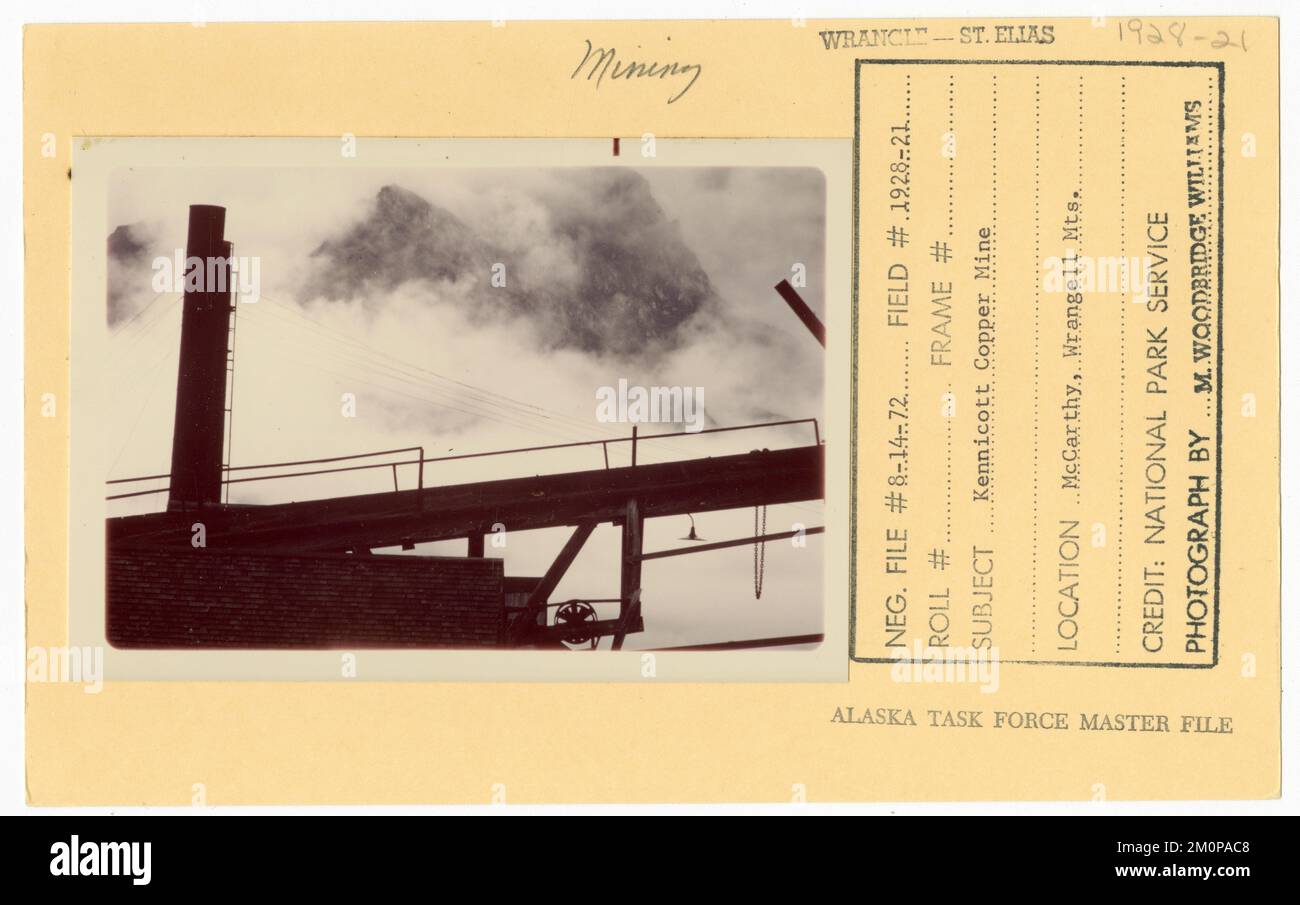 Kennicott Copper Mine. Alaska Task Force Photographs Stock Photo - Alamy