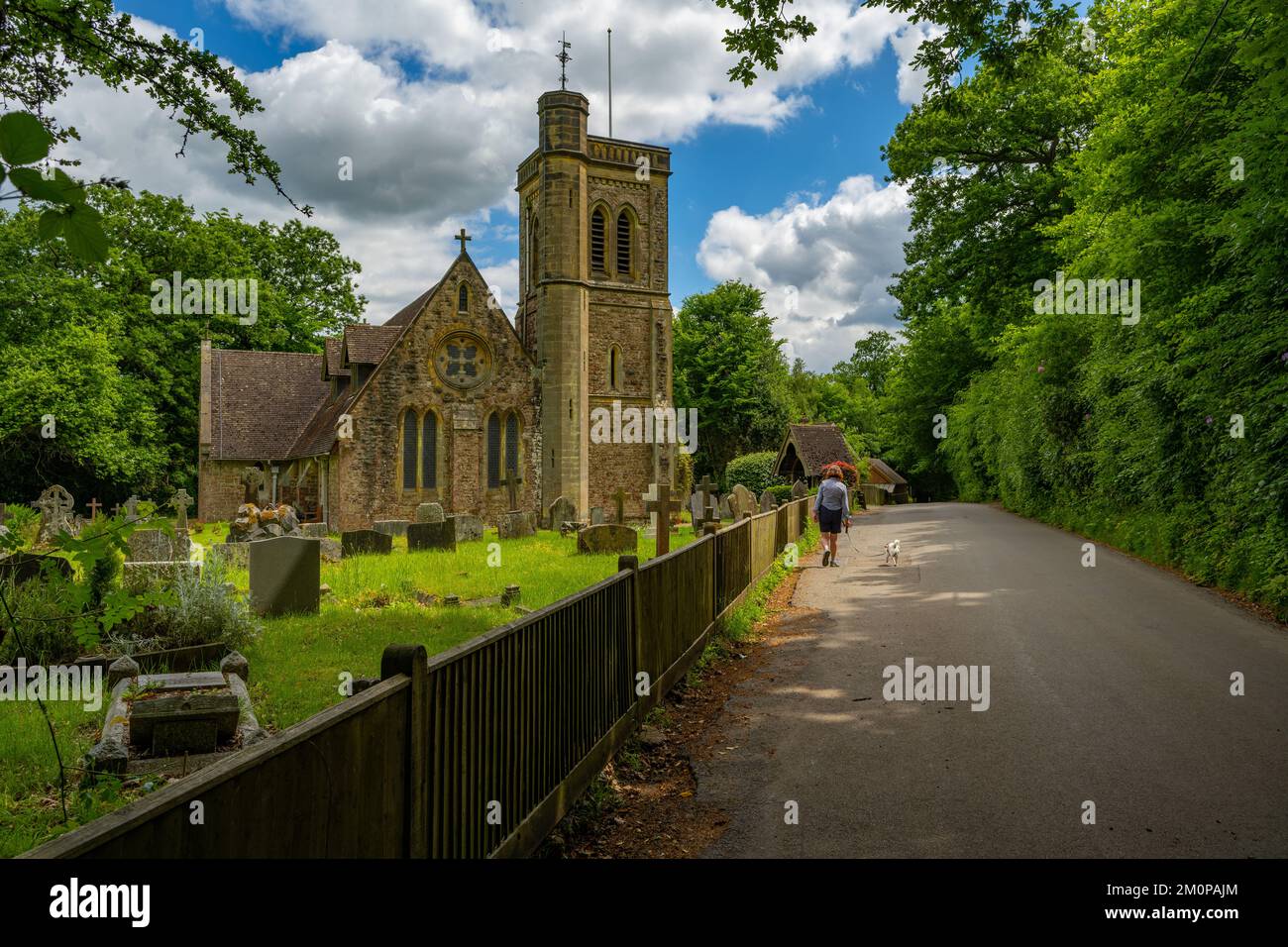 St Lawrence Church at Stone St near Ightham Kent Stock Photo - Alamy