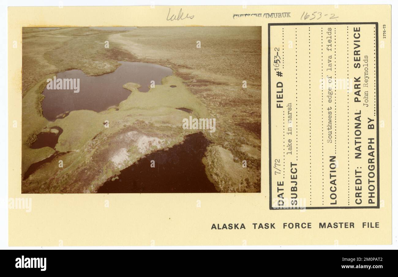 Lake in marsh. Alaska Task Force Photographs Stock Photo - Alamy