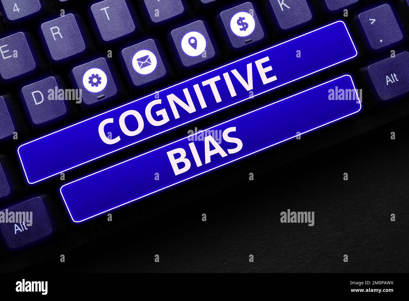 Sign displaying Cognitive Bias. Internet Concept Psychological ...