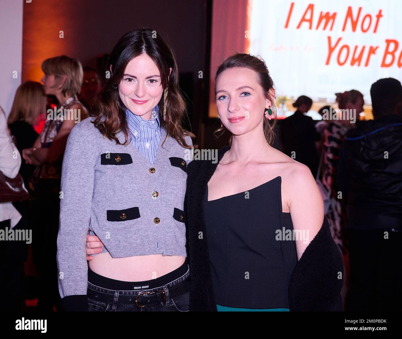 Berlin, Germany. 07th Dec, 2022. Lea van Acken (l), actress, and Linda ...
