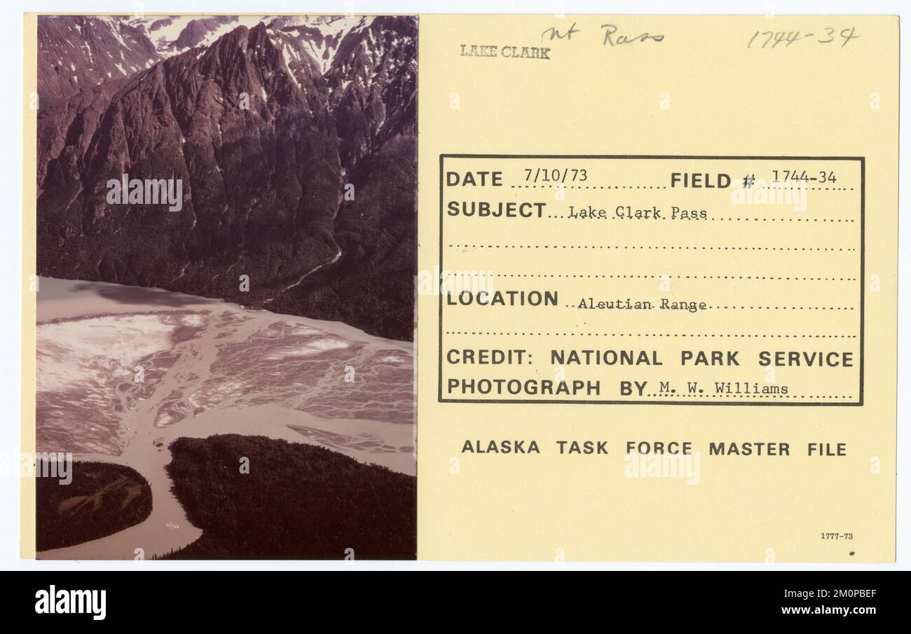 Lake Clark Pass. Alaska Task Force Photographs Stock Photo - Alamy