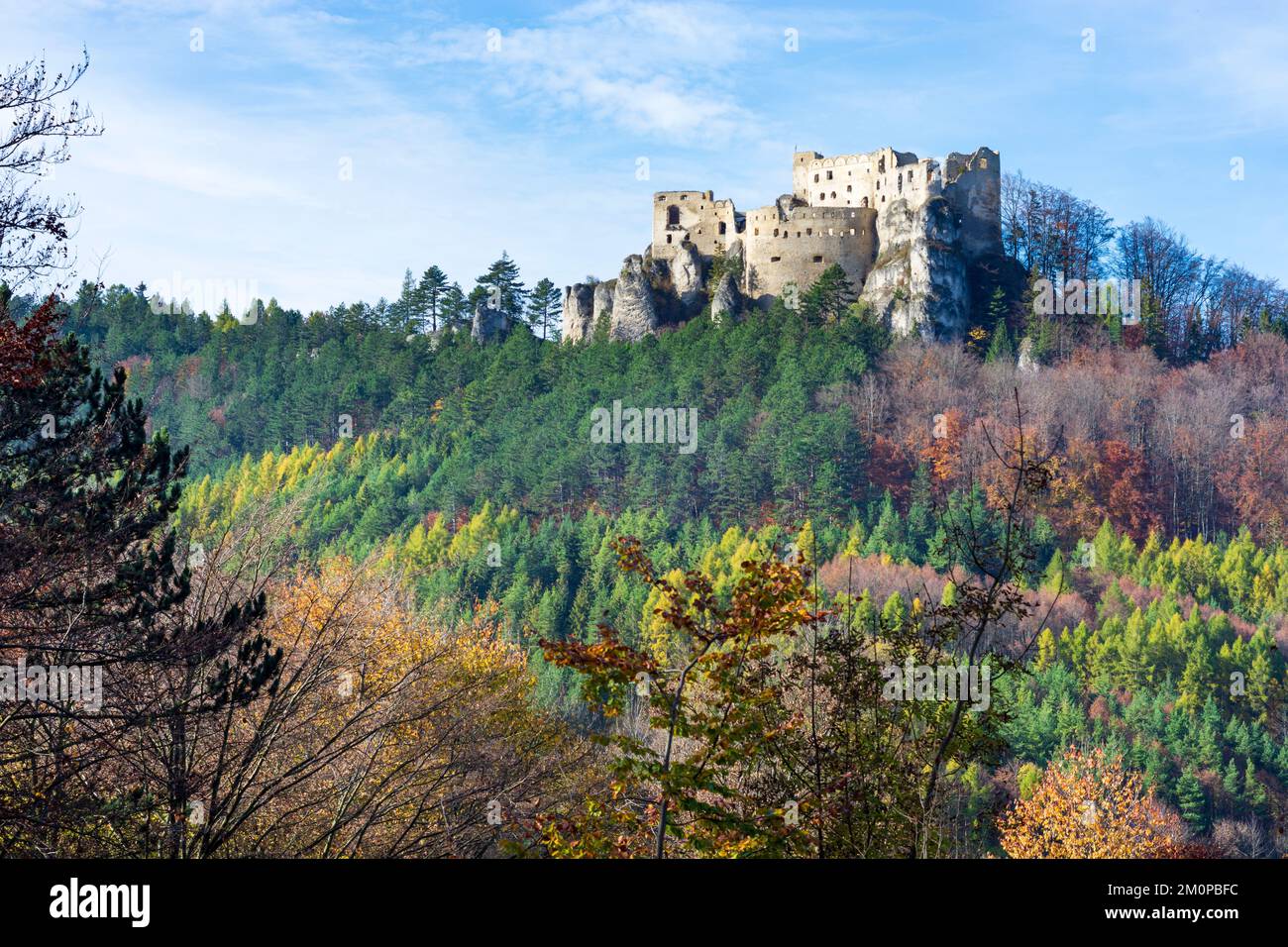 Sulovske skaly (Sulov Rocks): Lietava Castle (Lietavsky hrad) in ...