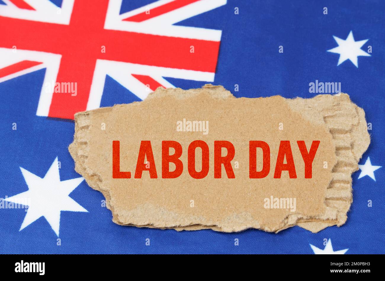 Australian National Holidays. Against the background of the flag of ...