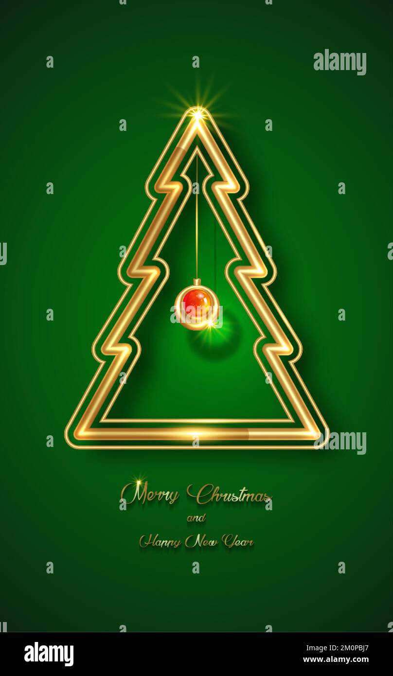 Geometric christmas tree Stock Vector Images - Alamy