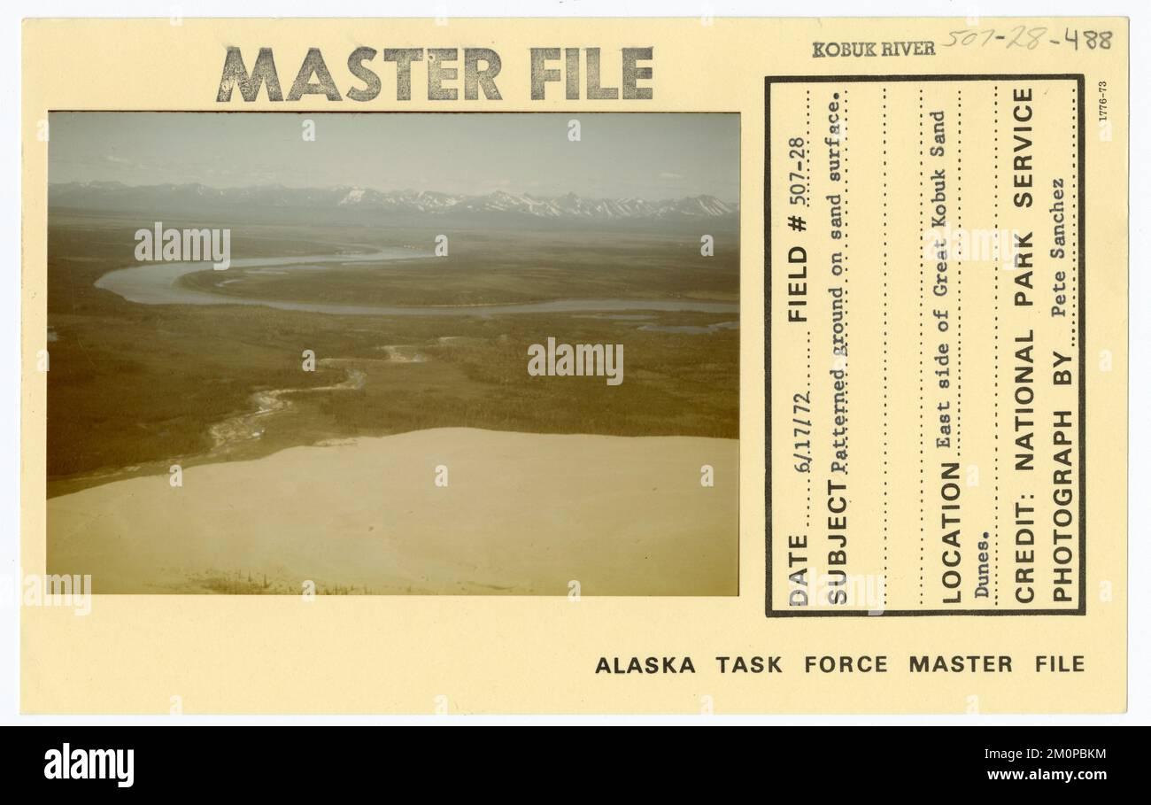 Patterned ground on sand surface. Alaska Task Force Photographs Stock ...