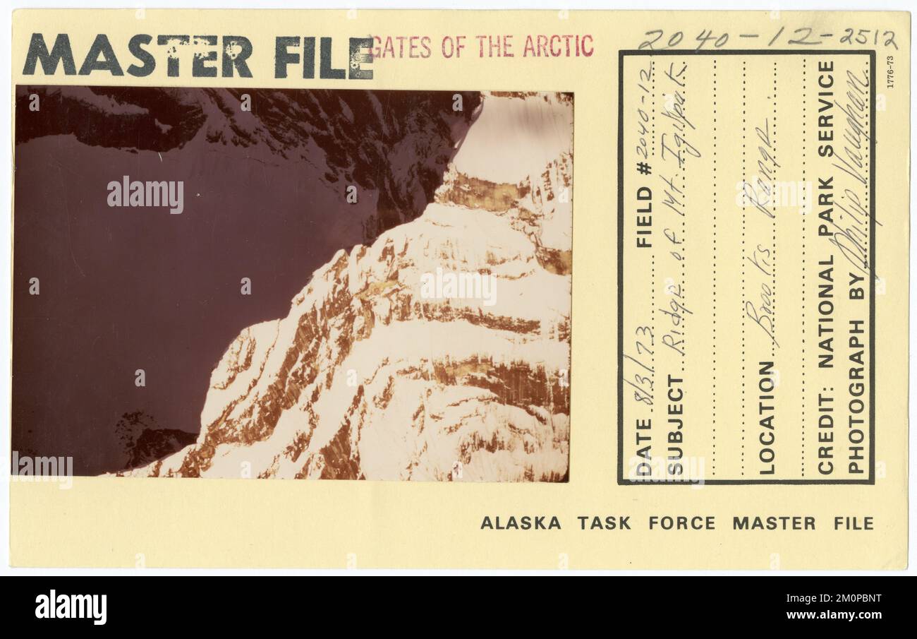 Ridge of Mount Igikpak. Alaska Task Force Photographs Stock Photo - Alamy