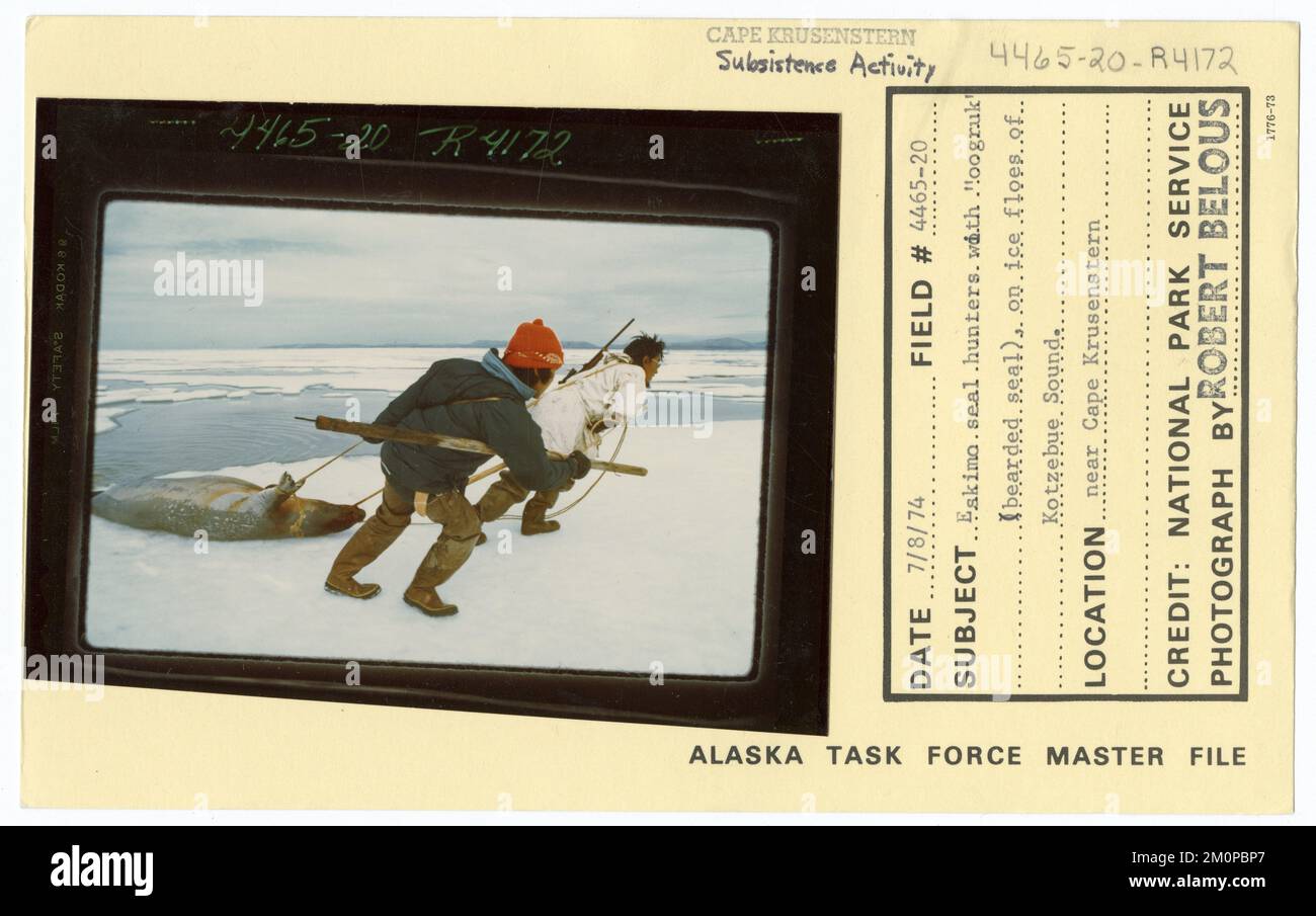 Eskimo seal hunters Cut Out Stock Images & Pictures - Alamy