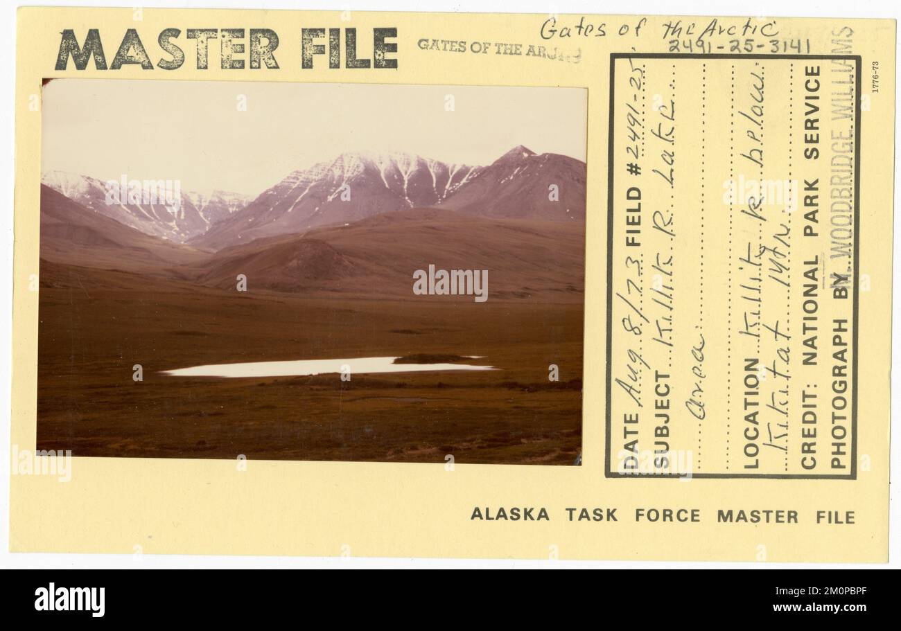 Killik River Lake area. Alaska Task Force Photographs Stock Photo - Alamy