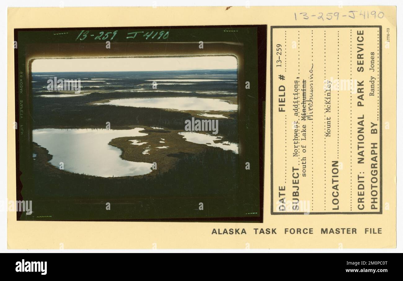 Twin Lake looking and down Jack Creek. Alaska Task Force Photographs ...